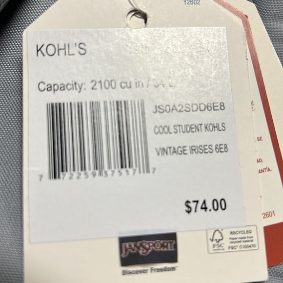 Jansport | Accessories | New With Tag Jansport Backpack | Poshmark